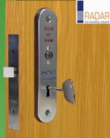 Disabled Facility Locks | Lift to lock disabled toilet door handles